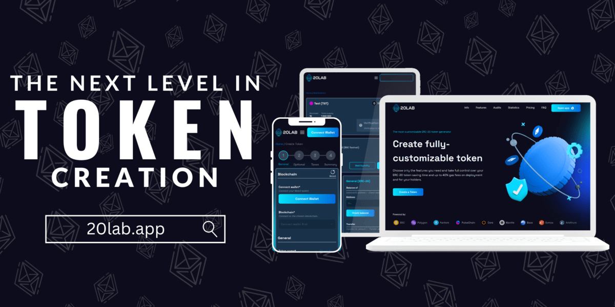 Crypto Token Generator - Create Your Own Token with 20lab